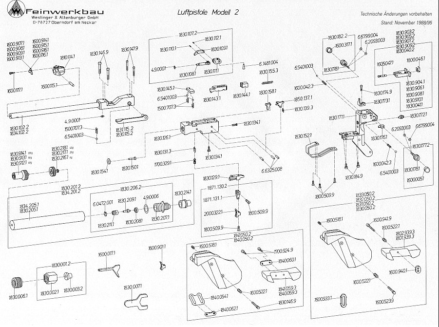 TenP Files Feinwerkbau Model 2 Exploded – Pilkington Competition III